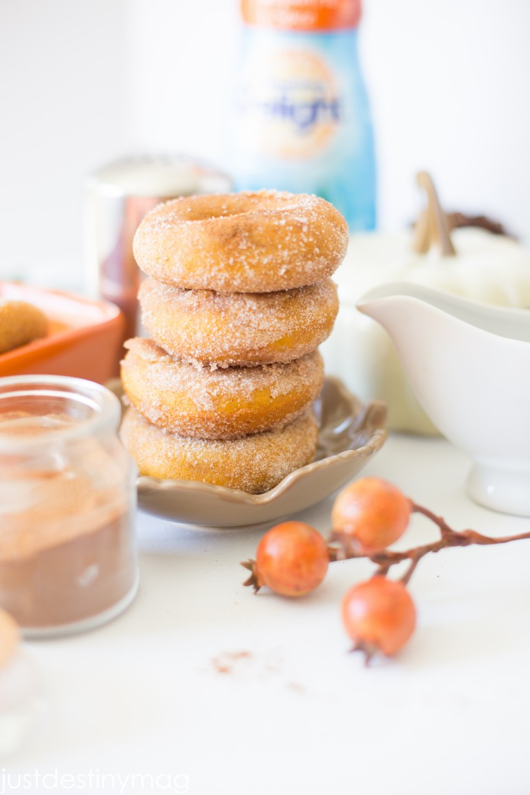 Infused Pumpkin Donuts with Sugar and Cinnamon Coating