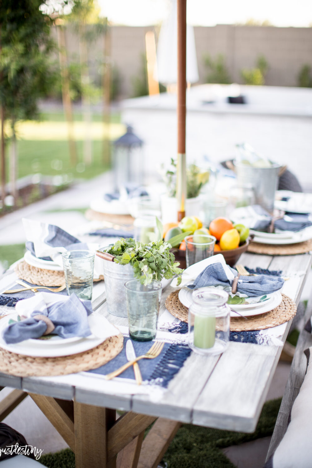 Setting an Outdoor Table