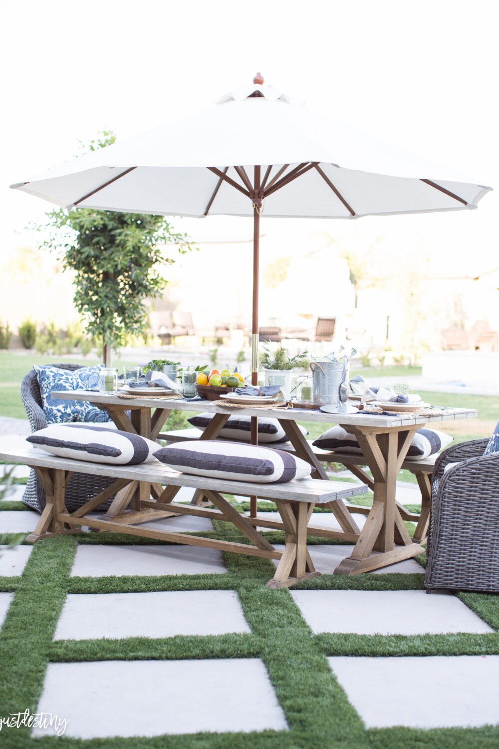 Setting an Outdoor Table