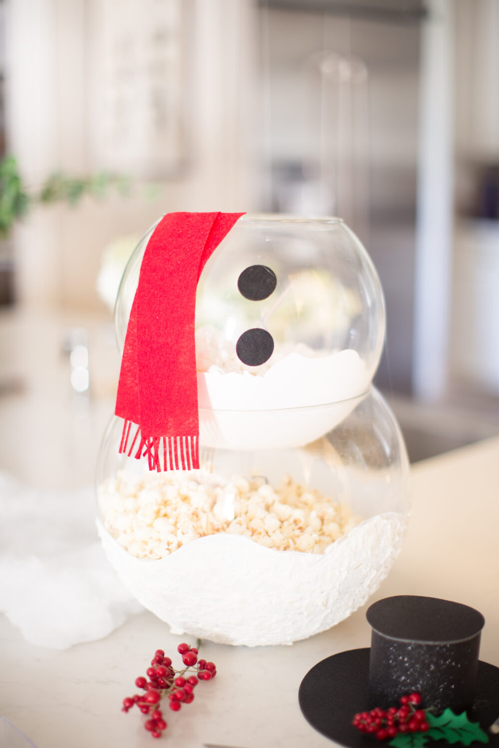 Christmas Snowman Craft for the Kitchen