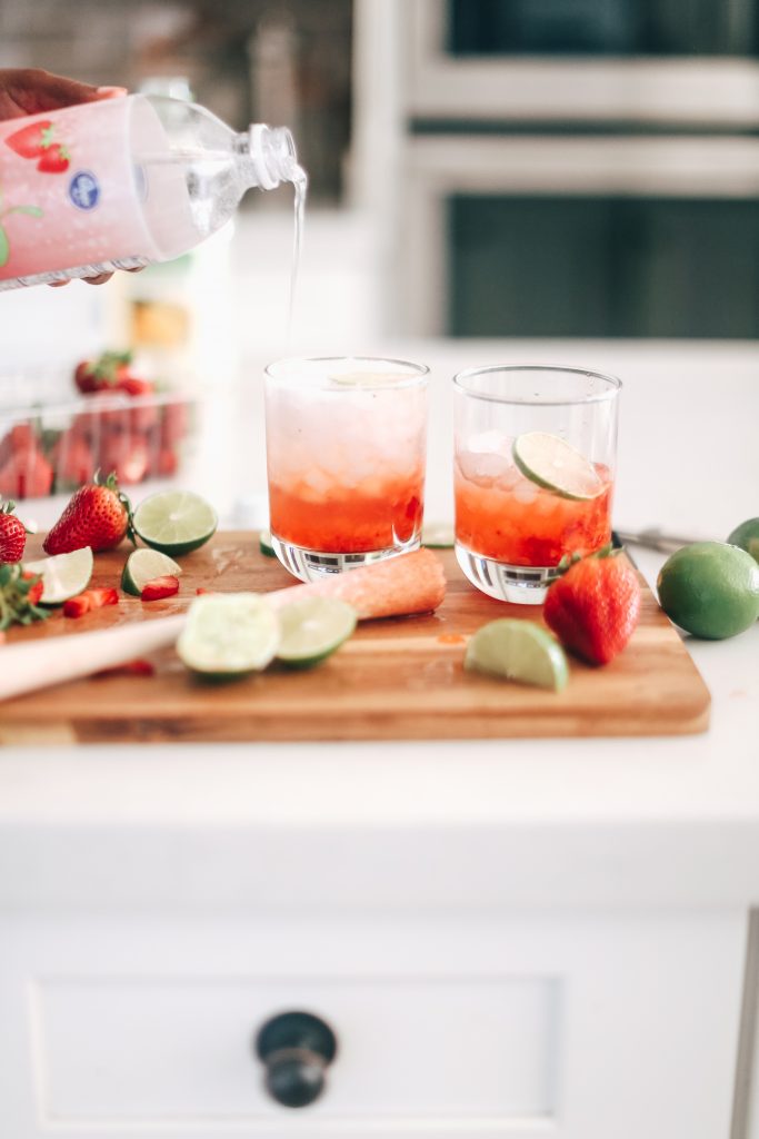 Summertime Strawberry Lemon-Limeade Mocktail