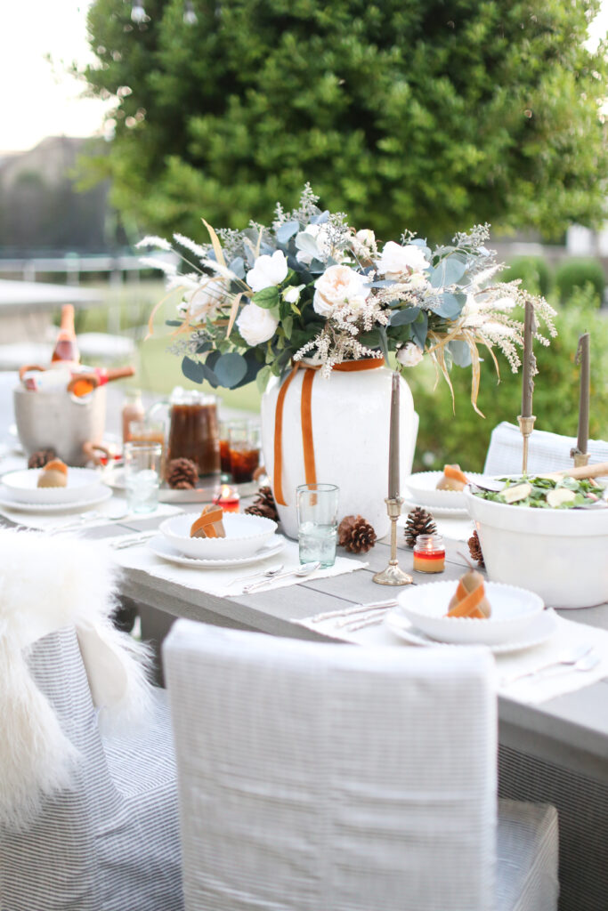 Arhaus Outdoor Dining Table: The Perfect Outdoor Fall Table Setting