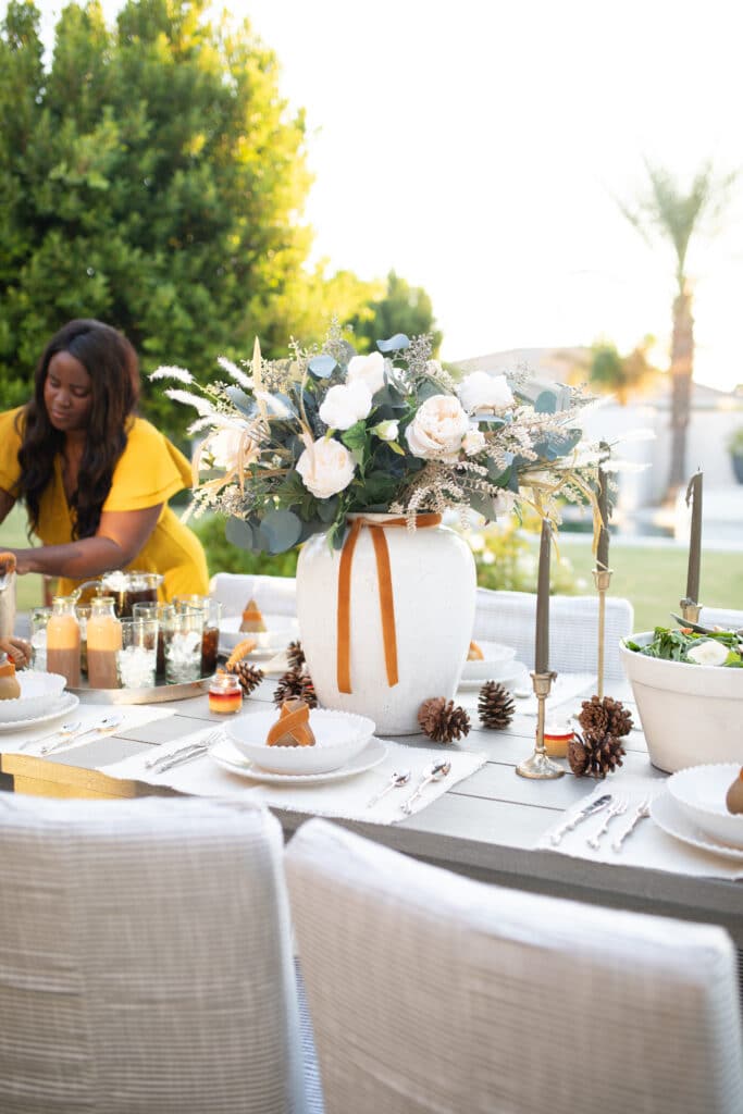 Arhaus Outdoor Dining Table: The Perfect Outdoor Fall Table Setting