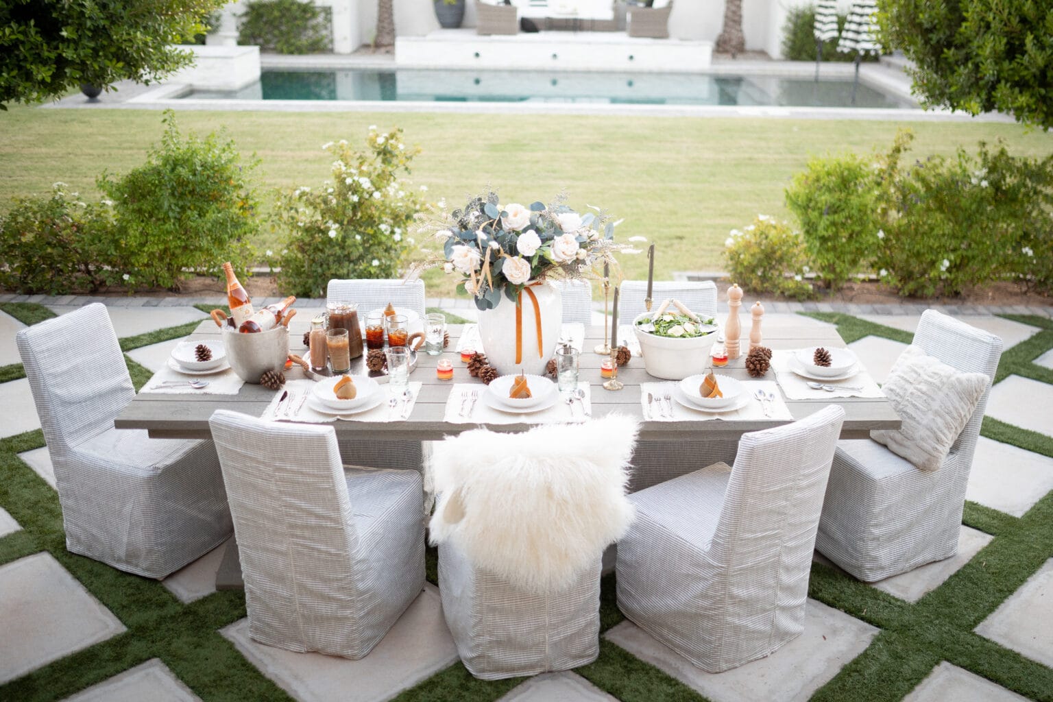 Arhaus Outdoor Dining Table: The Perfect Outdoor Fall Table Setting