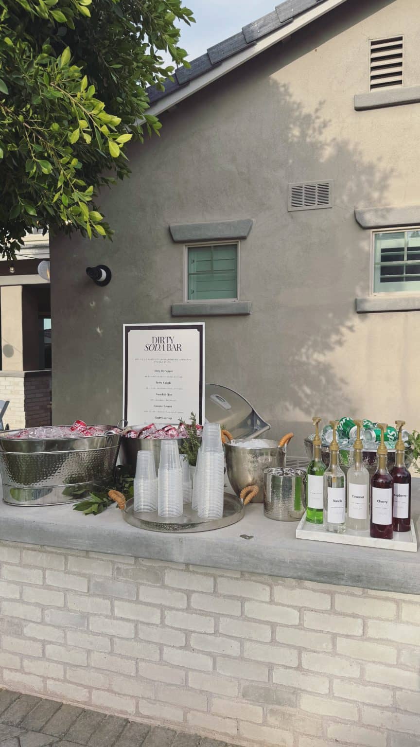 Dirty Soda Bar Setup + Printables