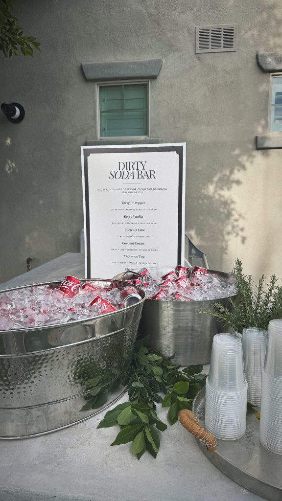 Dirty Soda Bar Setup + Printables