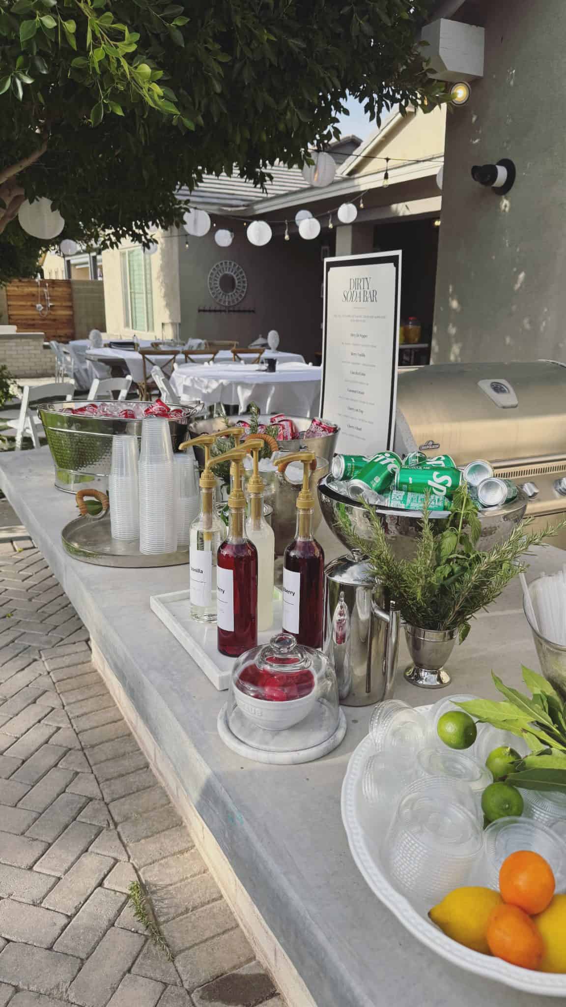 Dirty Soda Bar Setup + Printables